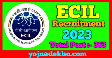 Ecil Recruitment 2023 Ecil अप्रेंटिस भर्ती 2023 Yojna Dekho