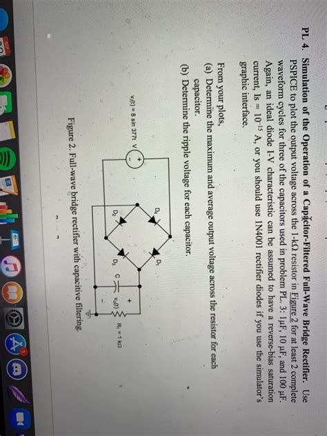 Solved Find The Maximum And Average Output Voltage Across