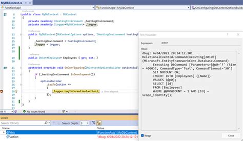 Jaliyas Blog In Process Azure Function Ef Core Logging Using Ilogger