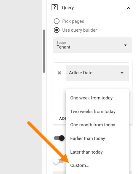 Custom Date Filtering Omnia Documentation