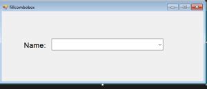 Bind Combo Box With MySQL Database Value Using C