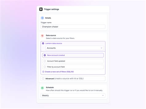 trigger settings reworked ui by eugen eşanu on dribbble