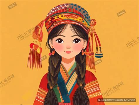 Ai创作图少数民族女孩插画 彝族美女插画 少数民族壮族人物头像 民族女孩原创插画 民族女孩插画 彝族人物插画 傈僳族人物插画 彝族插画人物 哈尼族美女插画 普米族人物插画 京族女孩插画 手绘