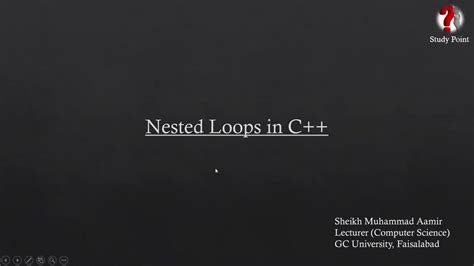 C Programming Nested Loops In C Youtube