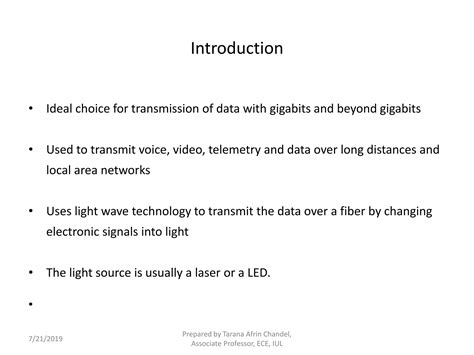 Optical Fiber Communication System Pptx