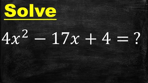 Factoring Ax 2 Bx C Quadratic Trinomials Nssc Youtube