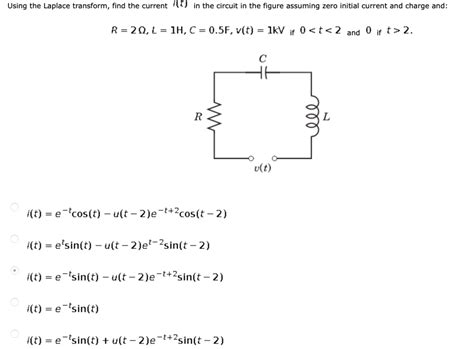 Solved Using The Laplace Transform Find The Current I T In Chegg