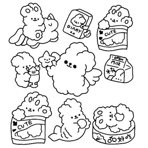 Top 55 Mẫu Sticker Cute Không Màu Đáng Yêu Nhất