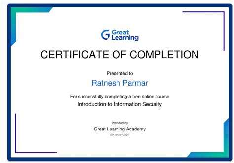 completed introduction to information security course ratnesh parmar posted on the topic