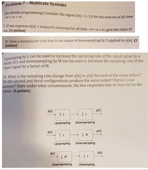 Solved No Matlab Programming Consider The Signal