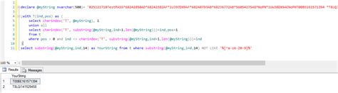 Sql Server A Sql Query To Select Two Substrings From A Known String
