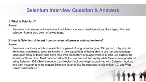 Ppt Top 25 Selenium Interview Question And Answers Powerpoint