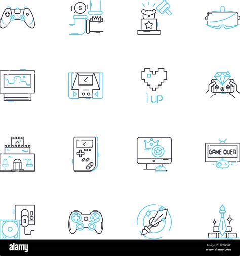 Scorekeeping Linear Icons Set Scoring Points Tallying Recordkeeping Tracking Statistics