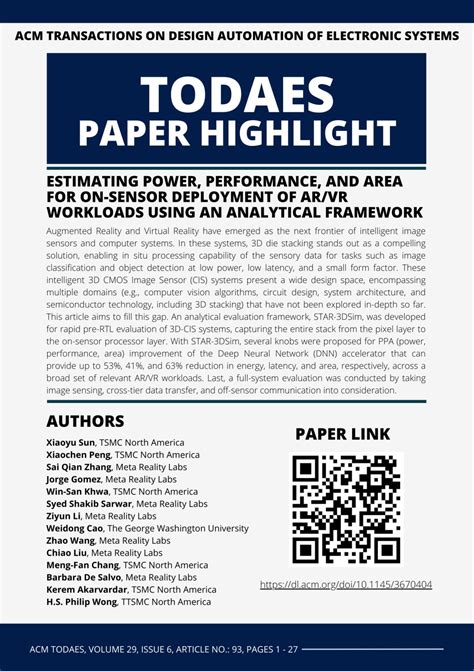 Acm Transactions On Design Automation Of Electronic Systems On Linkedin We Encourage You To