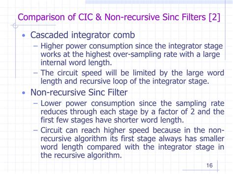 Ppt Power Reduction Techniques In Decimation Filter Powerpoint