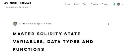 Avinesh Kumar On Linkedin Solidity Blockchain Smartcontracts