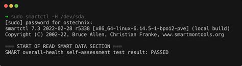 How To Check Disk Health In Linux A Beginners Guide Ostechnix