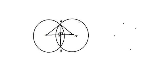 Two Equal Circles Of Radius R Intersect Such That Each Passes Through