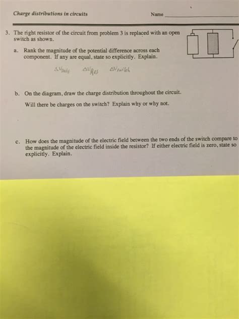 Solved The Right Resistor Of The Circuit From Problem Is Chegg Com