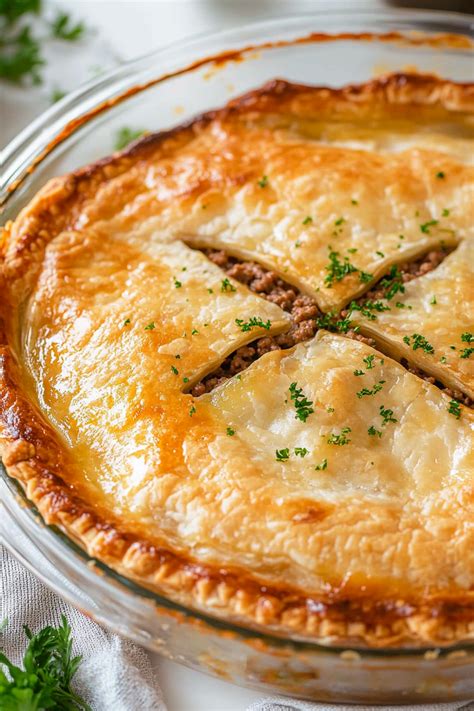 Juicy Ground Beef Pot Pie