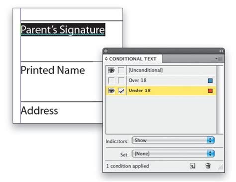 Conditional Text And InDesign CS Layers Magazine
