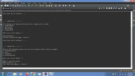 Github Unkn0wnp Java Quiz Its A Console Based Quiz Using Java