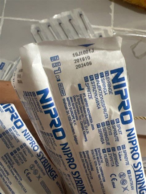 Nipro Syringe 1ml Health And Nutrition Medical Supplies And Tools On