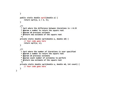 Solved Lab 8 Square Roots Using Recursion The