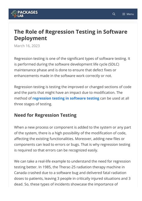 Ppt The Role Of Regression Testing In Software Deployment Powerpoint Presentation Id12209496