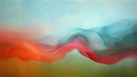 Abstract Flowing Colors Create A Serene And Ethereal Atmosphere Stock Illustration