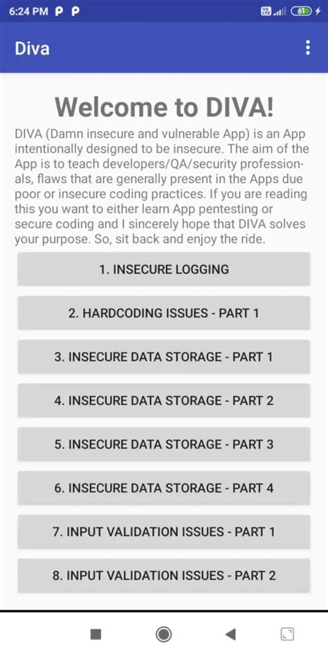 Top 10 Intentionally Vulnerable Android Apps To Practice Mobile Penetration Testing 2025