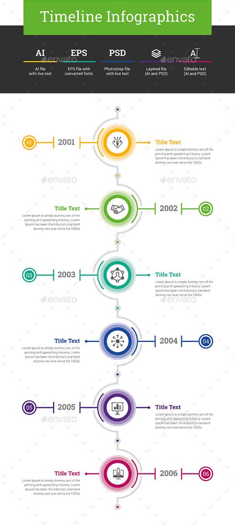 时间轴信息图表 图表timeline Infographics Infographics 干净、公司业务、表圈图 平坦 流 图 历史 图标 信息 Infograph 信息图 布局 线 里程