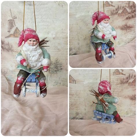Ватная игрушка Гном Василий Annette Decor Рождественские пейзажи Рождественские поделки