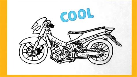 Drawing A Motorcycle วาดรูปรถมอเตอร์ไซค์ ง่ายๆ Youtube