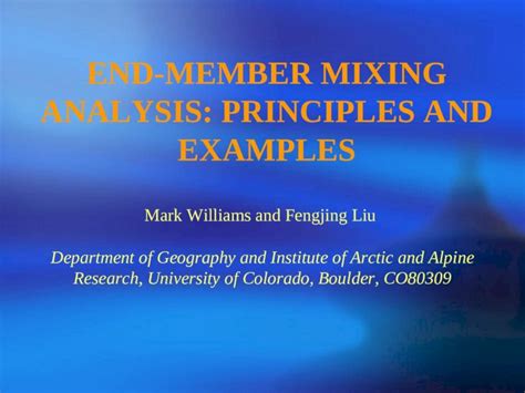 PPT END MEMBER MIXING ANALYSIS PRINCIPLES AND EXAMPLES PDFSLIDE NET