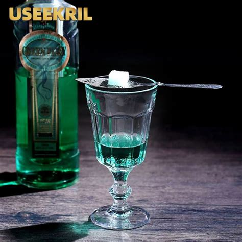 전문 Absinthe 컵 바 칵테일 특수 유리 Absinth Goblet 바텐더 비터 도구 220ml 1pc 티몬