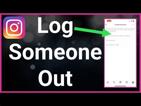 How To Log Someone Out Of Your Instagram YouTube