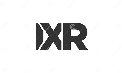 Ixr Logo Design Template With Strong And Modern Bold Text Initial