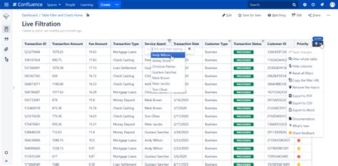 Table Filter Charts And Spreadsheets For Confluence Version History Atlassian Marketplace