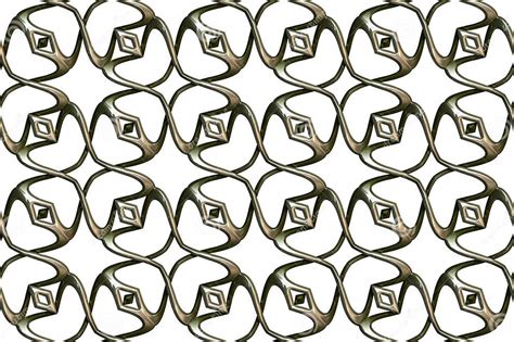 Wide Continuous Metal Lattice Pattern Stock Illustration Illustration