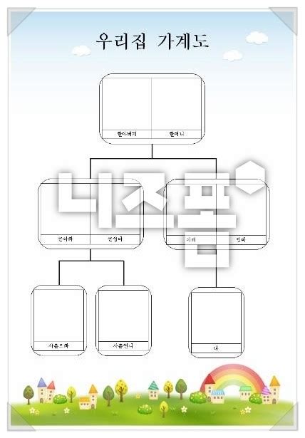 한눈에 알아보는 우리 가족가계도 그리기 네이버 블로그