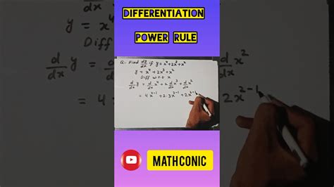 Solve Differentiation Problems Fast With The Power Rule 🔥 Short Youtube