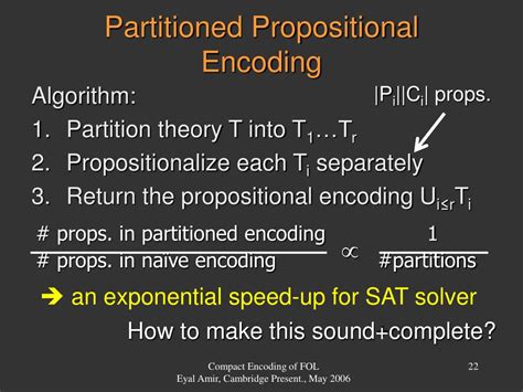 ppt compact propositional encoding of first order theories powerpoint
