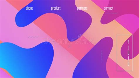 abstract banner art liquid background dynamic element stock vector