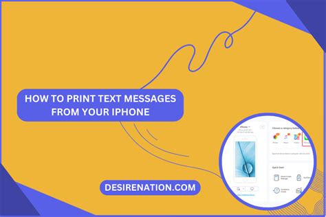 How To Print Text Messages From Your IPhone Desire Nation