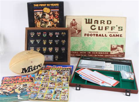 Lot Detail 1940s 80s Football Memorabilia Collection Lot Of 12 W
