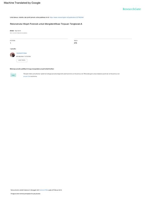 5 Litrev Forensic Facial Reconstruction To Identify Skulls 2 Pdf