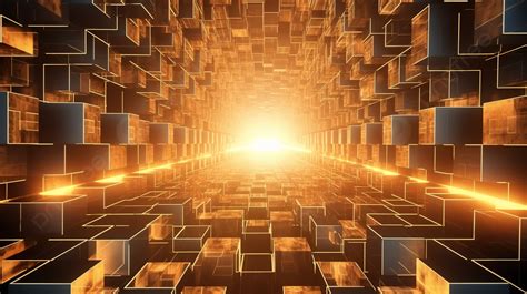 빛나는 큐브 터널 3d 렌더링된 그림을 통해 여행 데이터 흐름 주도 배경 가벼운 터널 배경 일러스트 및 사진 무료 다운로드 Pngtree
