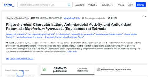 Phytochemical Characterization Antimicrobial Activity And Antioxidant