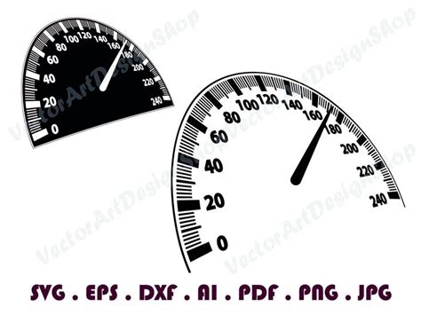 Car Speedometer 7 Svg Bundle Driving Svg Racing Svg Speedometer
